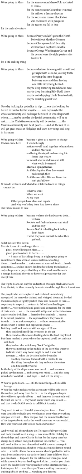 Quilting the Black-Eyed Pea (We’re Going to Mars) | Poem